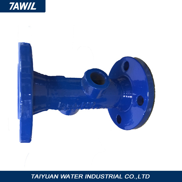 flange short pipe piece with pressure gauge senser female thread ...